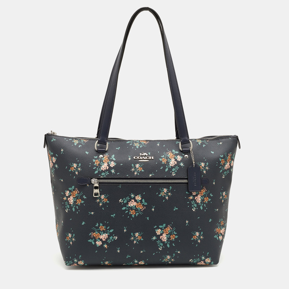 Coach | Bags | Coach Multicolor Floral Print Coated Canvas And Leather ...